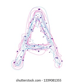 Continuous Line Hand Drawing Illustration Alphabet: เวกเตอร์สต็อก (ปลอด ...