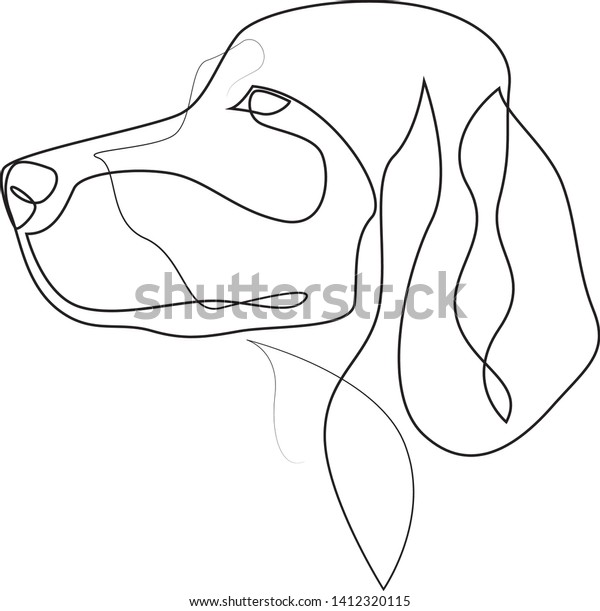 Continuous Line Irish Setter Single Line Stock Vector (Royalty Free ...