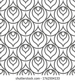 Continuous Monochrome Graphic 1920 Print Texture Stock Vector (Royalty Free) 1762504133 ...