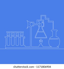 Vector Illustration Chemical Processing Equipment Beaker Stock Vector ...