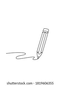 Continuous One Line Drawing Line Created Stock Vector (Royalty Free ...