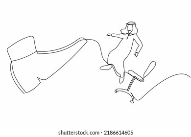 Continuous One Line Drawing Failed Small Stock Vector (Royalty Free ...