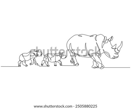 Rhino Line Drawing | Free download on ClipArtMag
