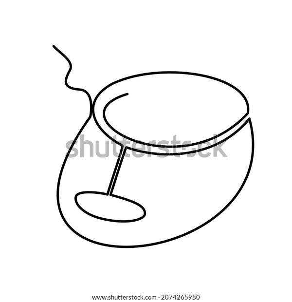 Continuous One Line Drawing Scales Vector Stock Vector (Royalty Free ...