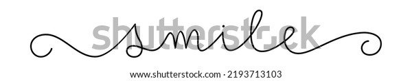 Continuous One Line Drawing Smile Hand Stock Vector (Royalty Free ...