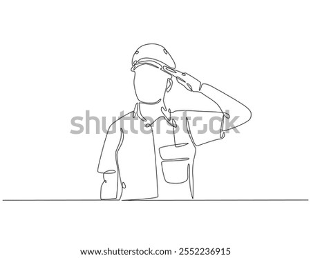 Soldier Saluting Drawing | Free download on ClipArtMag