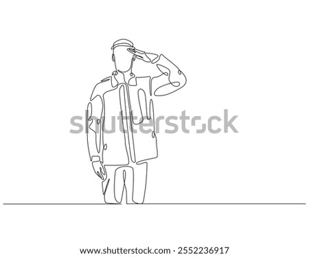 Soldier Saluting Drawing | Free download on ClipArtMag