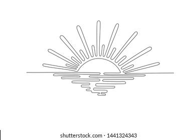 4,723 Waves Sea One Line Images, Stock Photos & Vectors | Shutterstock