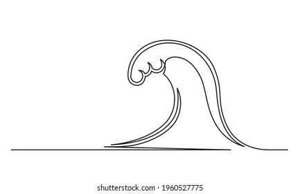 4,723 Waves Sea One Line Images, Stock Photos & Vectors | Shutterstock