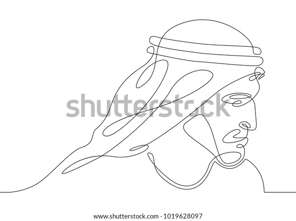 Continuous One Line One Drawn Character Stock Vector (Royalty Free ...