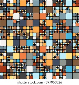 Continuous Square Mosaic Pattern Vector Illutration Stock Vector ...