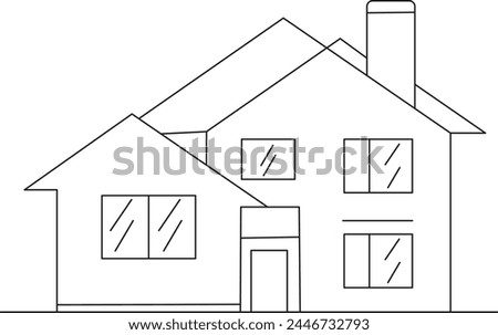 Outline Of A House | Free download on ClipArtMag