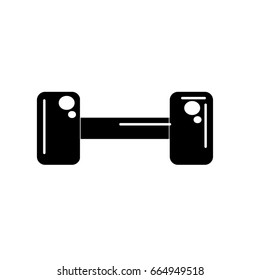 Contour Dumbbell Instrument Do Exercise Gym Stock Vector (Royalty Free ...
