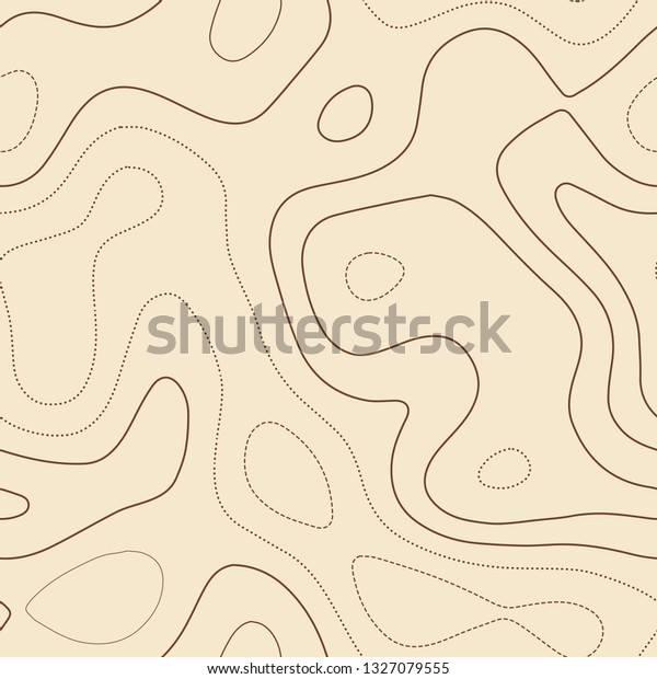 Contour Lines Seamless Design Awesome Tileable Stock Vector (Royalty ...