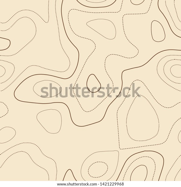 Contour Lines Seamless Design Mindblowing Tileable Stock Vector ...
