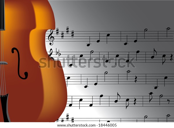 Contra Bass Music Notes: เวกเตอร์สต็อก (ปลอดค่าลิขสิทธิ์) 18446005 ...
