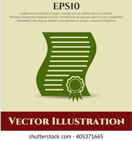 Green Contract Icon Symbol Stock Vector (Royalty Free) 573682618