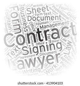 Contract Word Cloud Art Background Stock Vector (Royalty Free ...