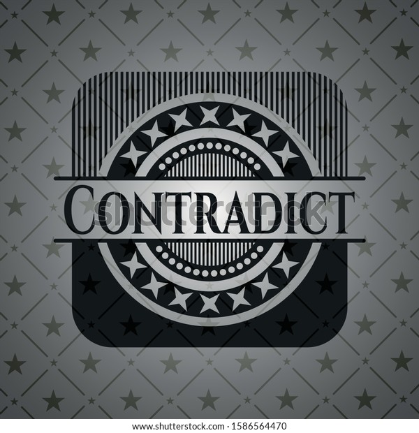 Contradict Dark Icon Emblem Vector Illustration Stock Vector (Royalty ...