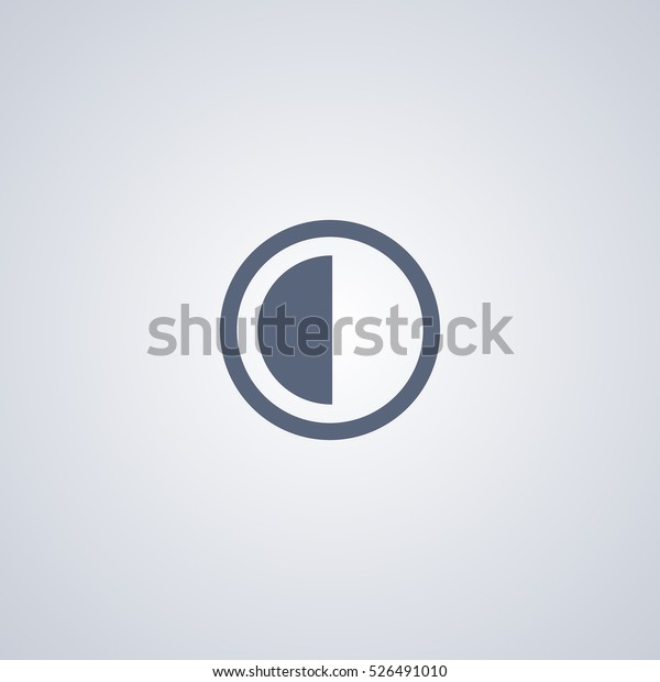 Contrast Icon Brightness Icon Stock Vector (Royalty Free) 526491010