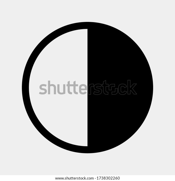 Contrast Icon Brightness Icon Adjust Contrast Stock Vector (Royalty ...