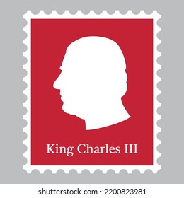 Contrasting Portrait Logotype King Charles 3 Stock Vector (Royalty Free ...