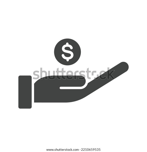Contribution Icon Vector Image Can Be Stock Vector (Royalty Free ...