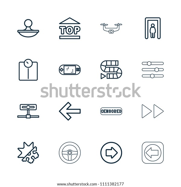 Control Icon Collection 16 Control Outline Stock Vector (Royalty Free ...