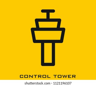 Control Tower Icon Stock Vector (Royalty Free) 1121196107 | Shutterstock