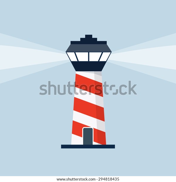 Control Tower Illustration Stock Vector (Royalty Free) 294818435 ...