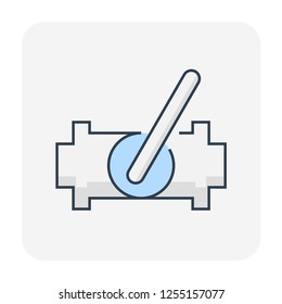 Control Valve Pipe Vector Icon Include Stock Vector (Royalty Free ...