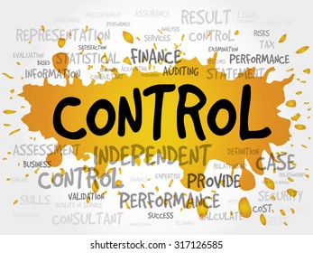 Control Word Cloud Business Concept Stock Vector (Royalty Free ...