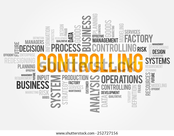 Controlling Word Cloud Business Concept Stock Vector (Royalty Free ...