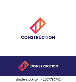 Contstruction Logo Design Template Modern Simple Stock Vector (Royalty ...