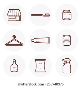 Convenience Store Icon 1 Stock Vector (Royalty Free) 253948375