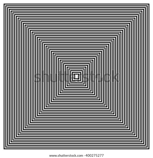 Converging Radiating Squares Contour Lines Group Stock Vector (Royalty ...
