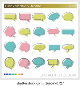 Conversation Framevector Illustration Cartoon Speech Thought Stock ...