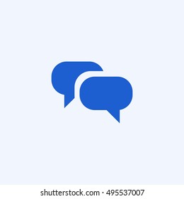 Conversation Icon Isolated White Background Stock Vector (Royalty Free ...