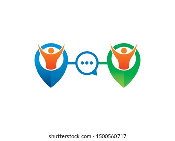 Conversation Logo Symbol Icon Template Stock Vector (Royalty Free ...