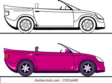 3,688 Convertible Car Drawing Images, Stock Photos & Vectors | Shutterstock