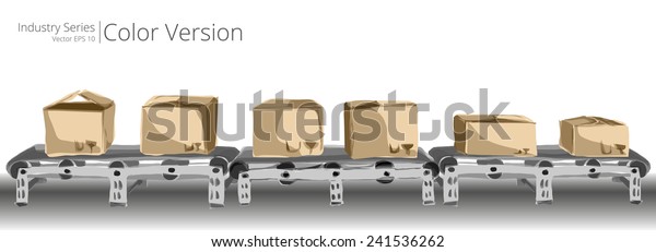 Conveyor Belt Vector Illustration Conveyor Belt Stock Vector (Royalty ...