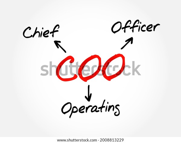 Coo Chief Operating Officer Acronym Business Stock Vector (Royalty Free ...