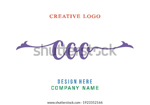 Coo Lettering Logo Simple Easy Understand Stock Vector (Royalty Free ...