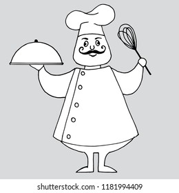 Cook Black White: เวกเตอร์สต็อก (ปลอดค่าลิขสิทธิ์) 1181994637 ...