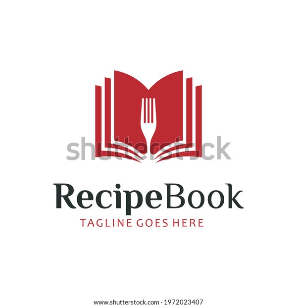 Cookbook Logo Icon Symbol Open Recipe Stock Vector (Royalty Free ...