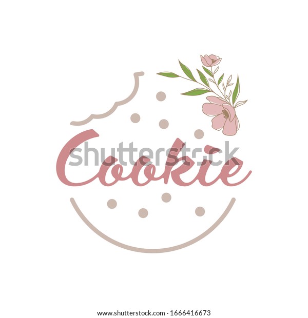 Cookie Logo Design Elegant Modern Feminine Stock Vector (Royalty Free ...