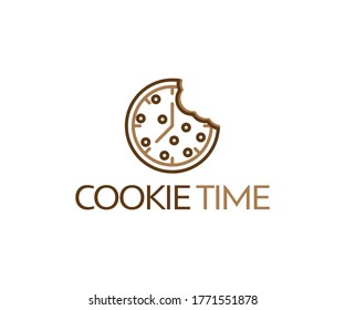 Cookie Time Minimalist Logo Art Stock Vector (Royalty Free) 1771551878 ...