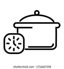 Cooking Time Icon Fast Prepare Meal Stock Vector (Royalty Free) 1685571217