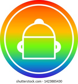 Cooking Pot Circular Icon Rainbow Gradient Stock Vector (Royalty Free) 1423885430 | Shutterstock