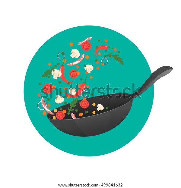 Ilustración Vectorial Del Proceso De Cocción Vector De Stock Libre
